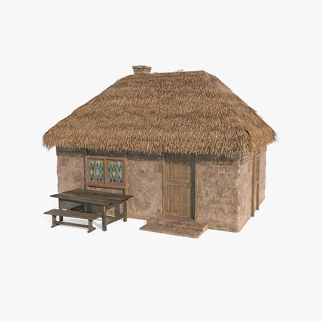 3D Primitive Ancient Thatched Hut Model - TurboSquid 2359185