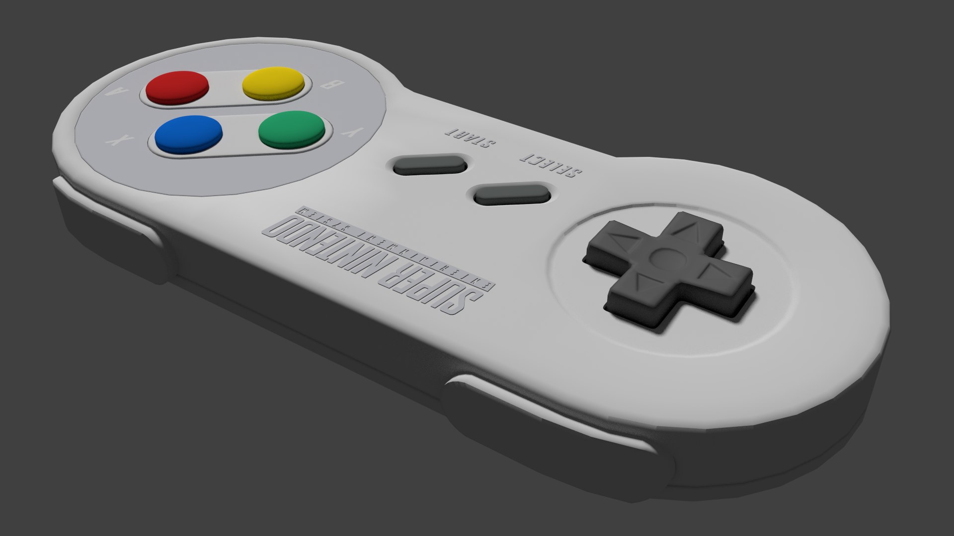 Japan Snes Controller 3d Blend