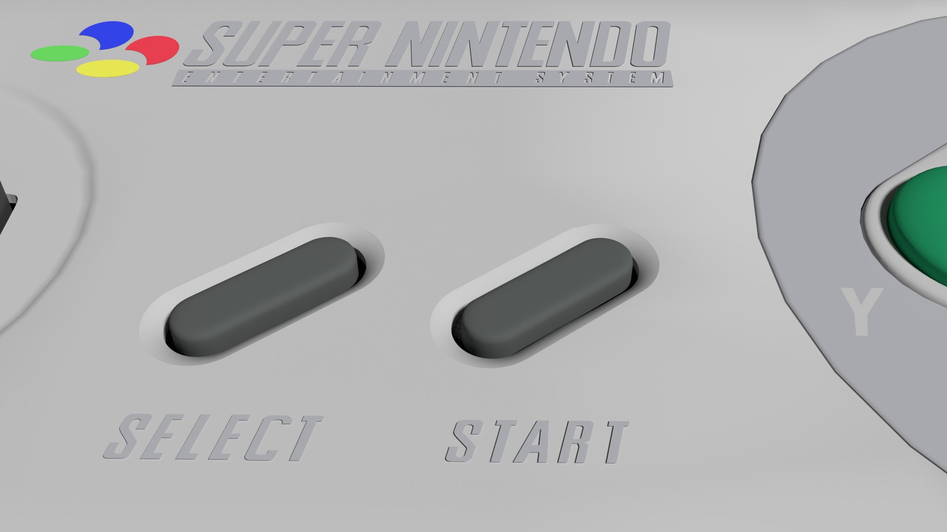 Japan Snes Controller 3d Blend