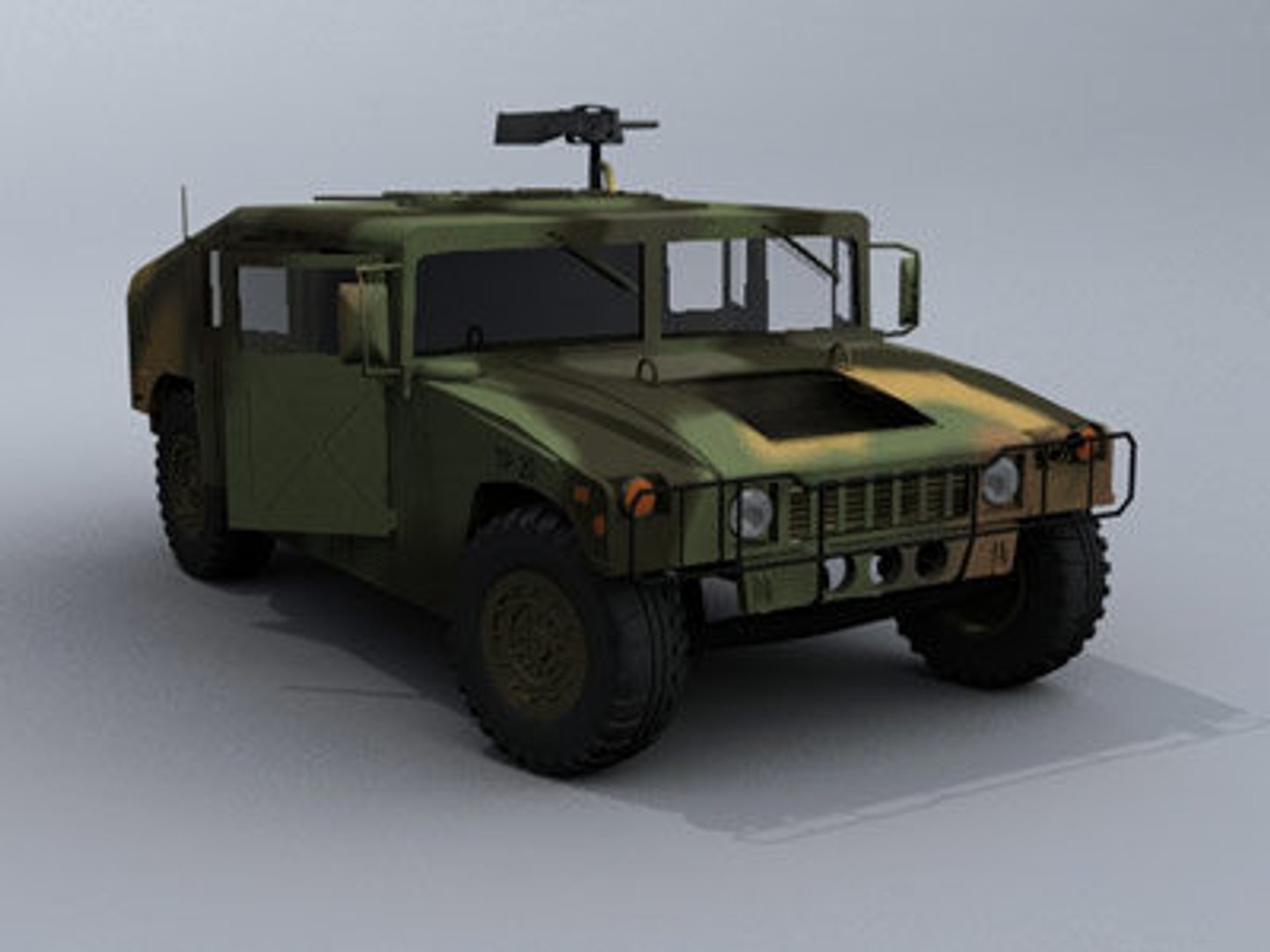 Military Hummer 3d Model
