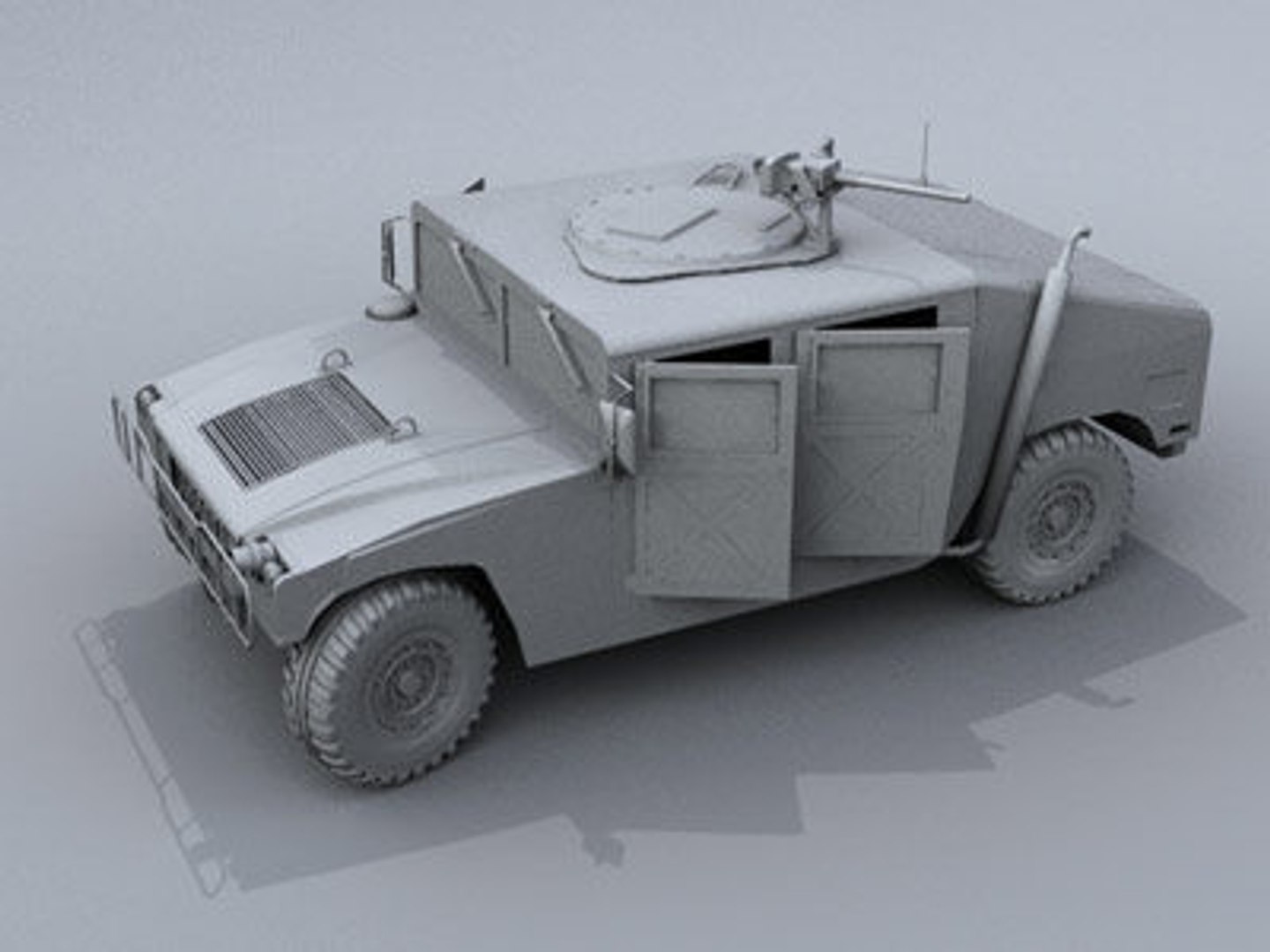 Military Hummer 3d Model