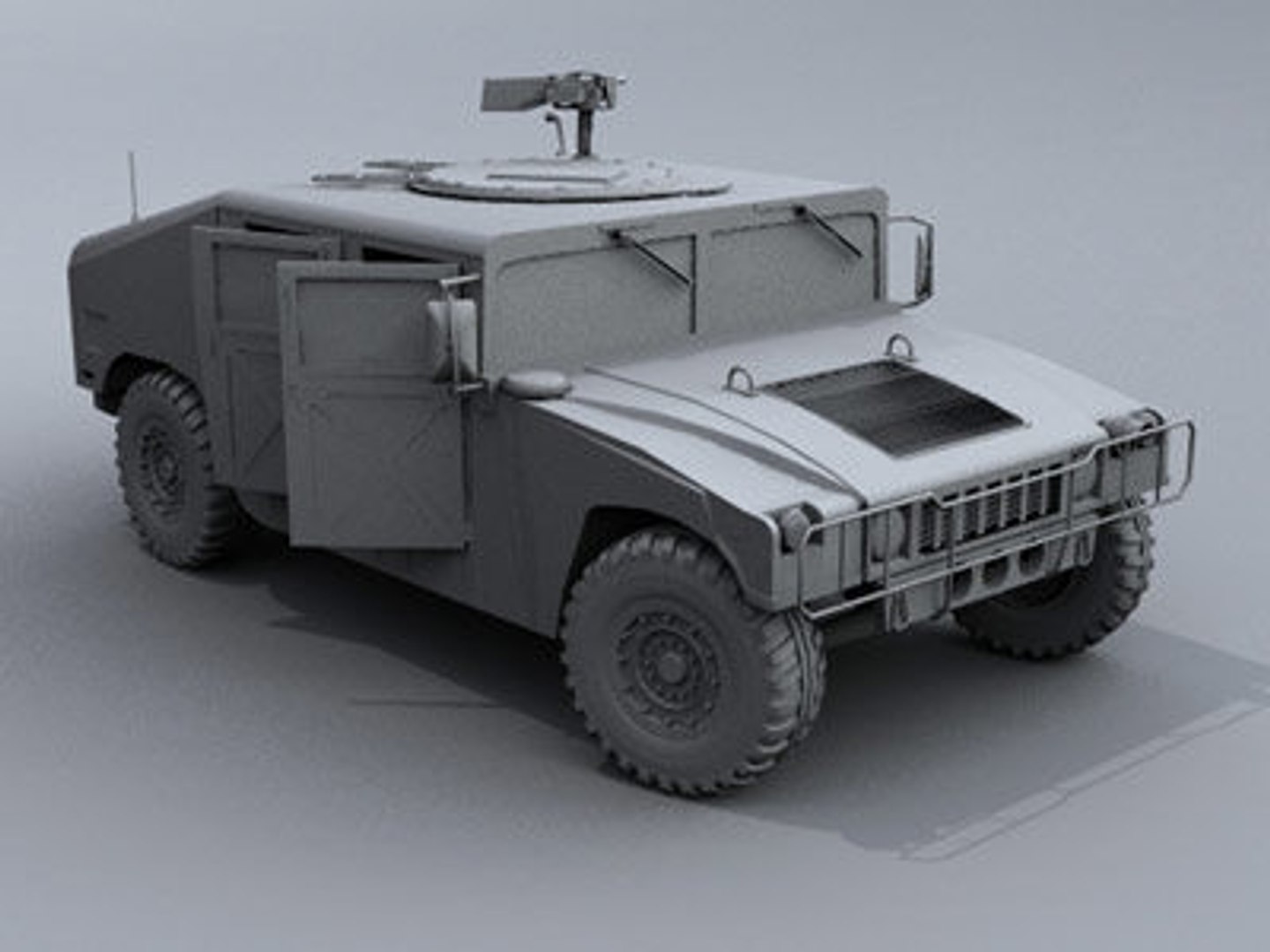 Military Hummer 3d Model