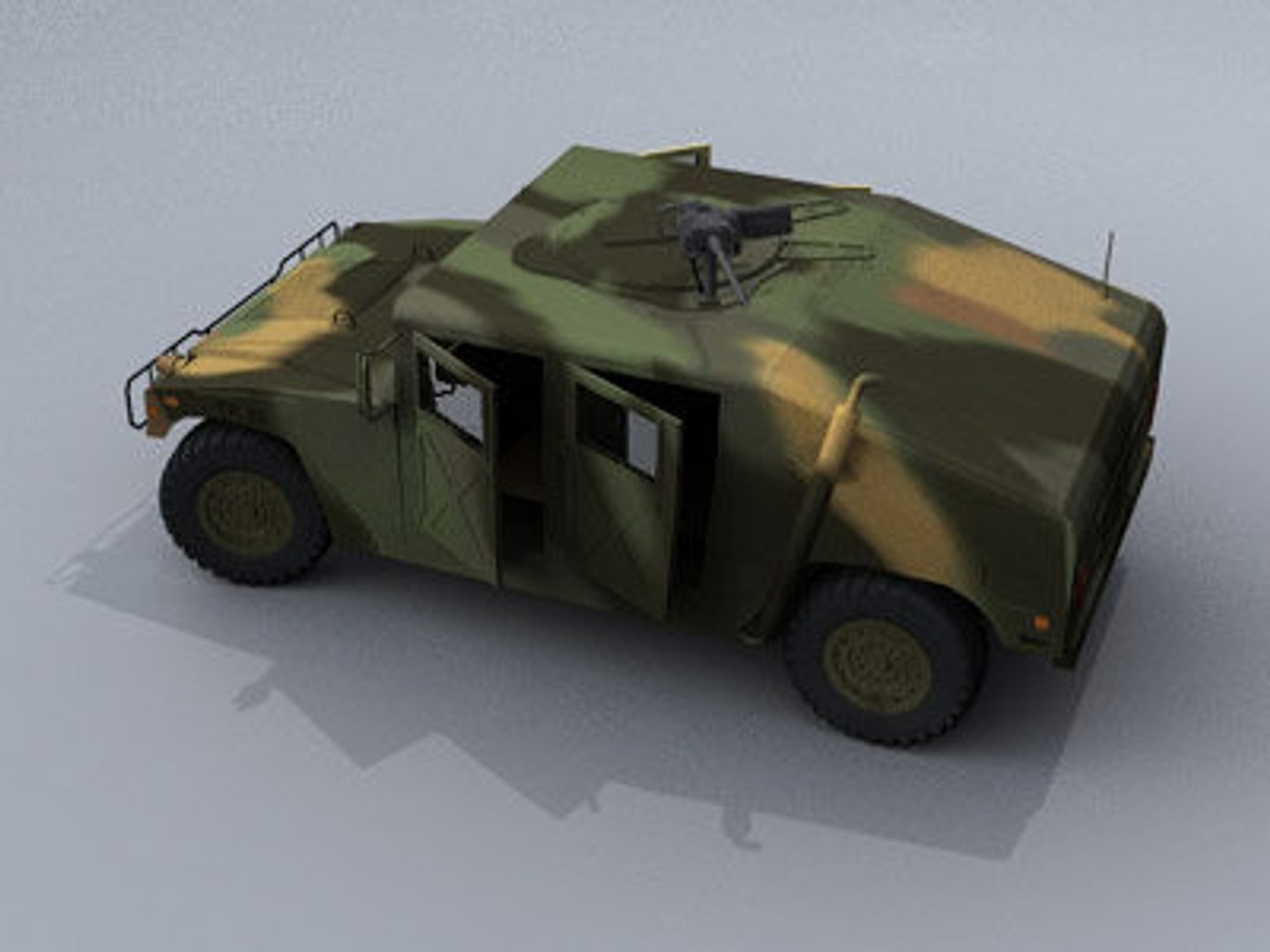 Military Hummer 3d Model