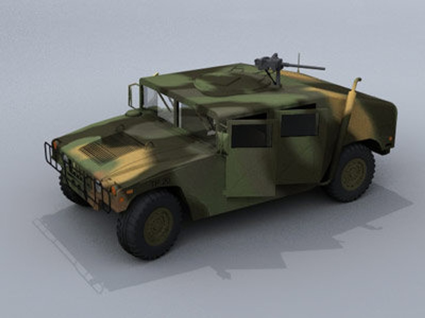 Military Hummer 3d Model