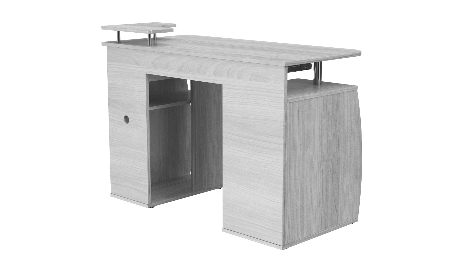 Computer Desk Model - TurboSquid 1833489