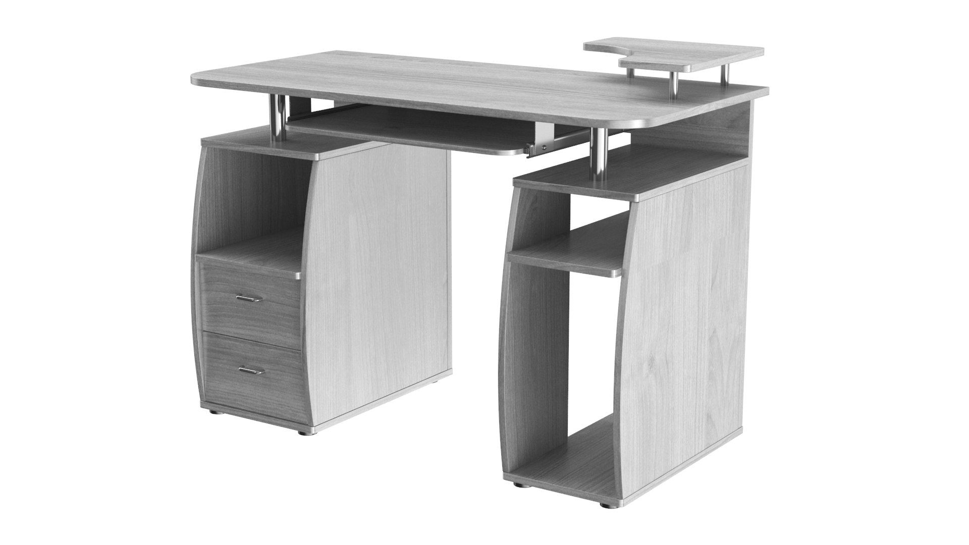 Computer Desk Model - TurboSquid 1833489