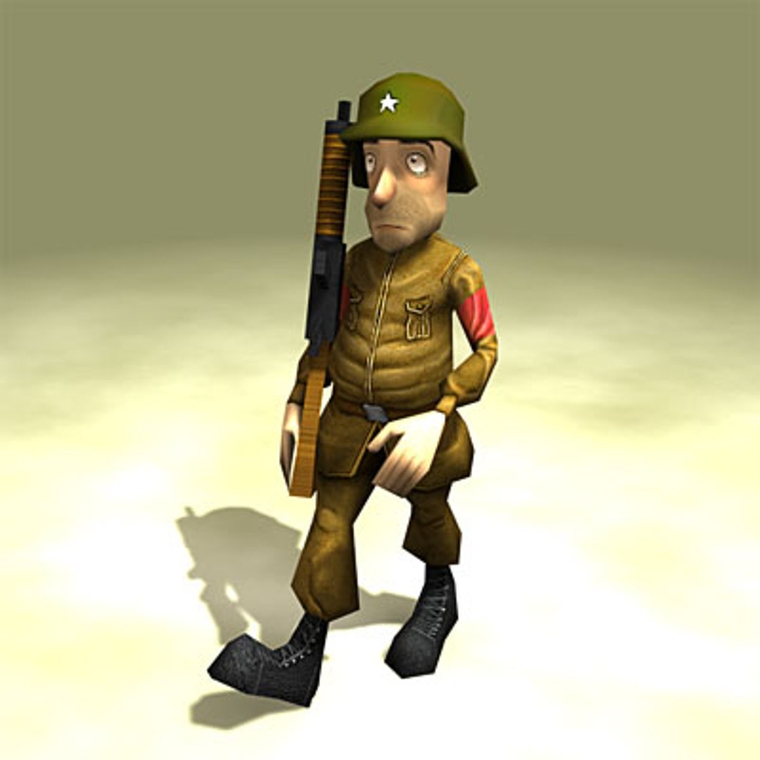max cartoon soldier animations