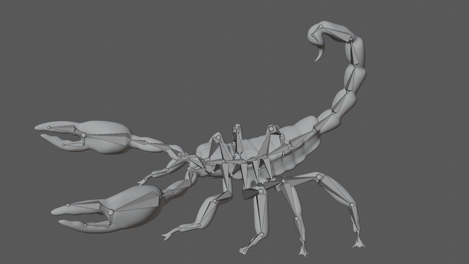 3D model Fully rigged low poly scorpion - TurboSquid 1759265