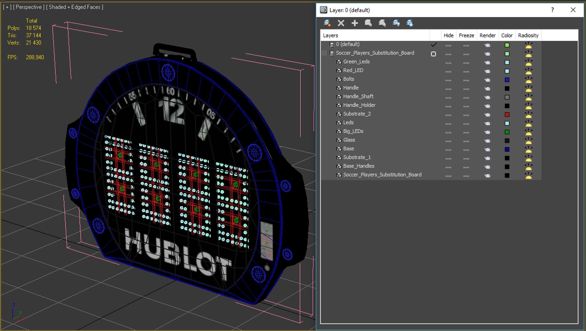 Soccer Players Substitution Board Model - TurboSquid 1303960