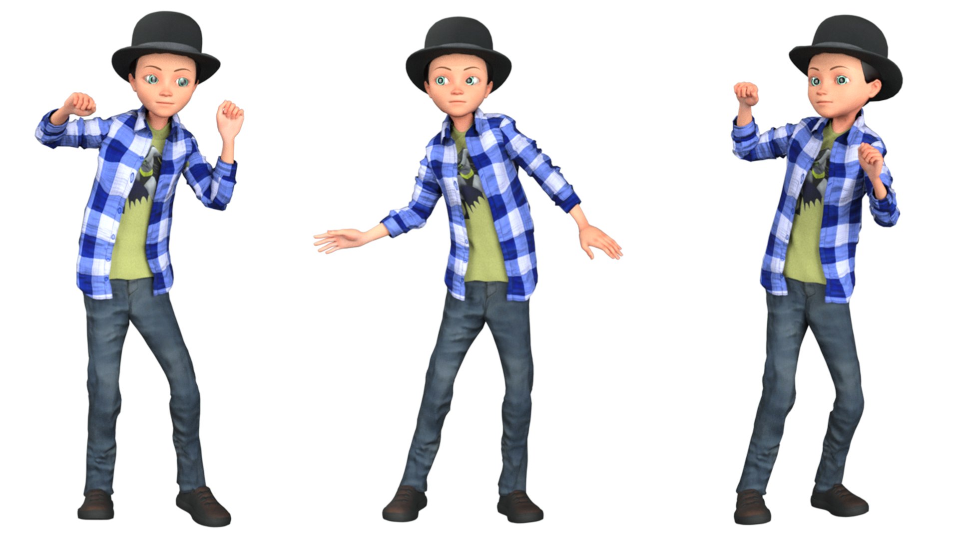 3D Cartoon Rigged Toon Little Boy-yaman Character 3D Model - TurboSquid ...