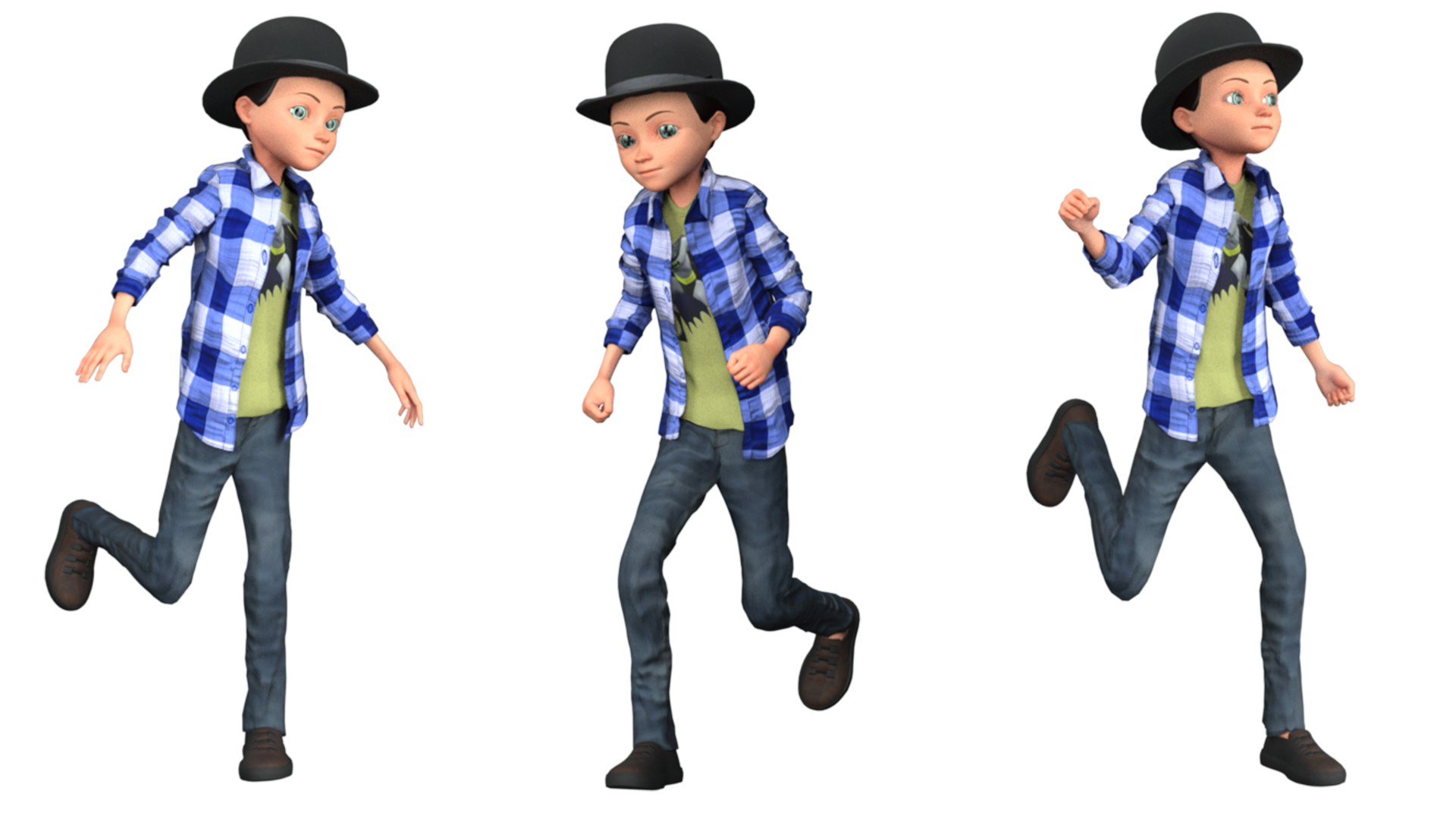 3D Cartoon Rigged Toon Little Boy-yaman Character 3D Model - TurboSquid ...