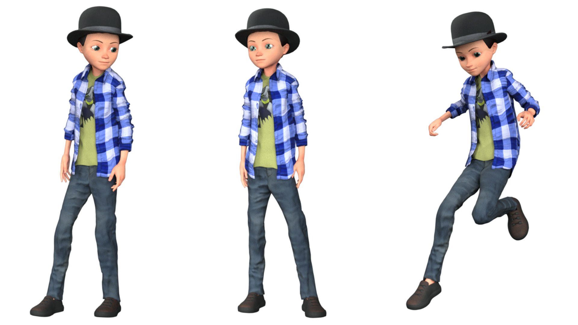 3D Cartoon Rigged Toon Little Boy-yaman Character 3D Model - TurboSquid ...