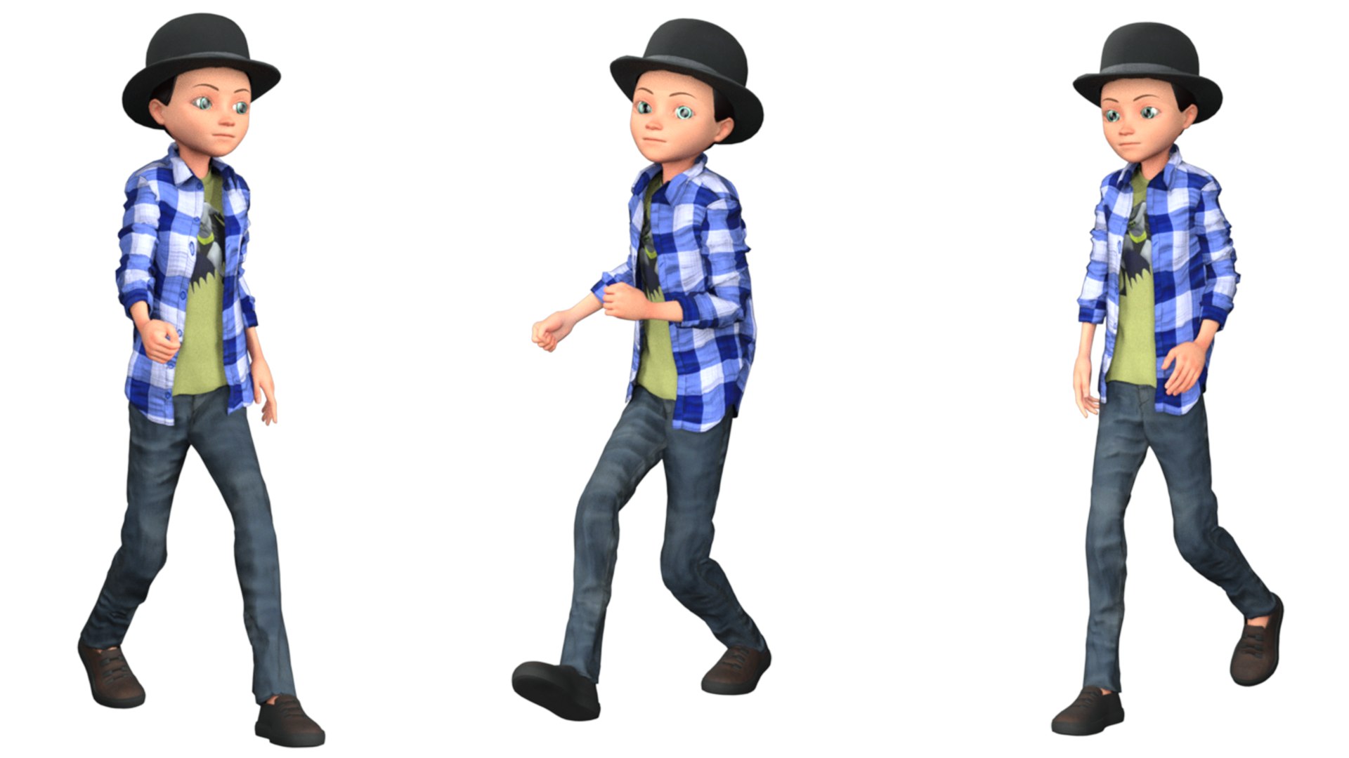 3D Cartoon Rigged Toon Little Boy-yaman Character 3D Model - TurboSquid ...