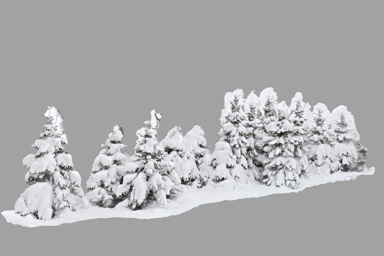 Frozen Forest HD Pack 3D Model - TurboSquid 2290042
