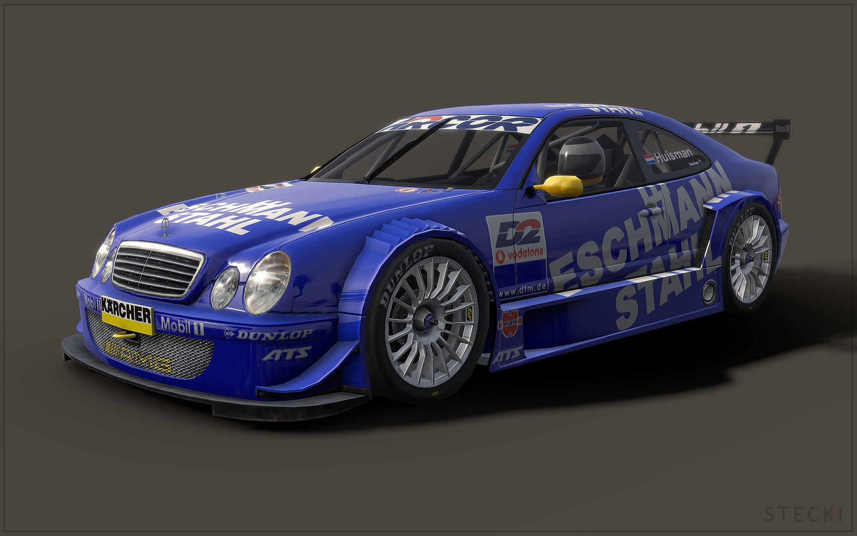 3D Model 2000 Mercedes-Benz CLK DTM - TurboSquid 1900571