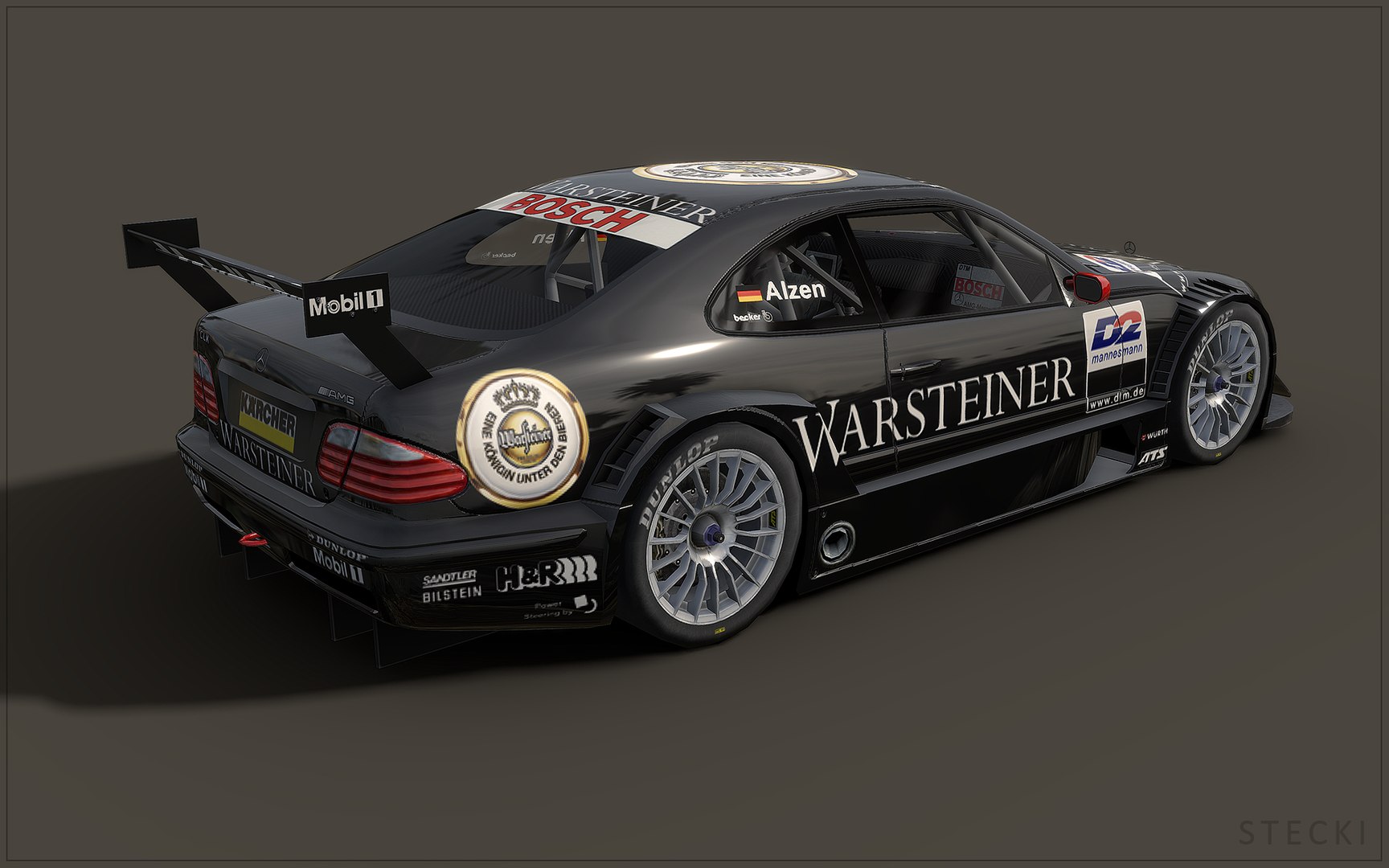 3D Model 2000 Mercedes-Benz CLK DTM - TurboSquid 1900571