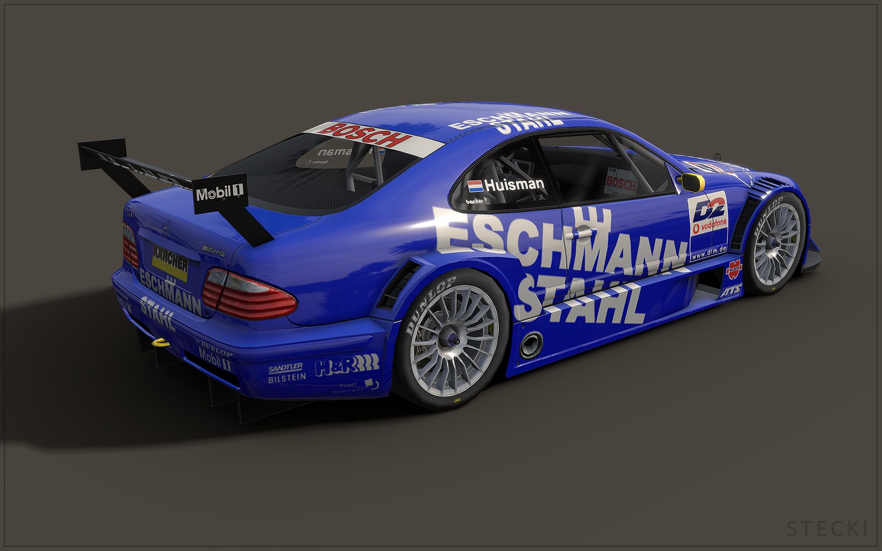 3D Model 2000 Mercedes-Benz CLK DTM - TurboSquid 1900571
