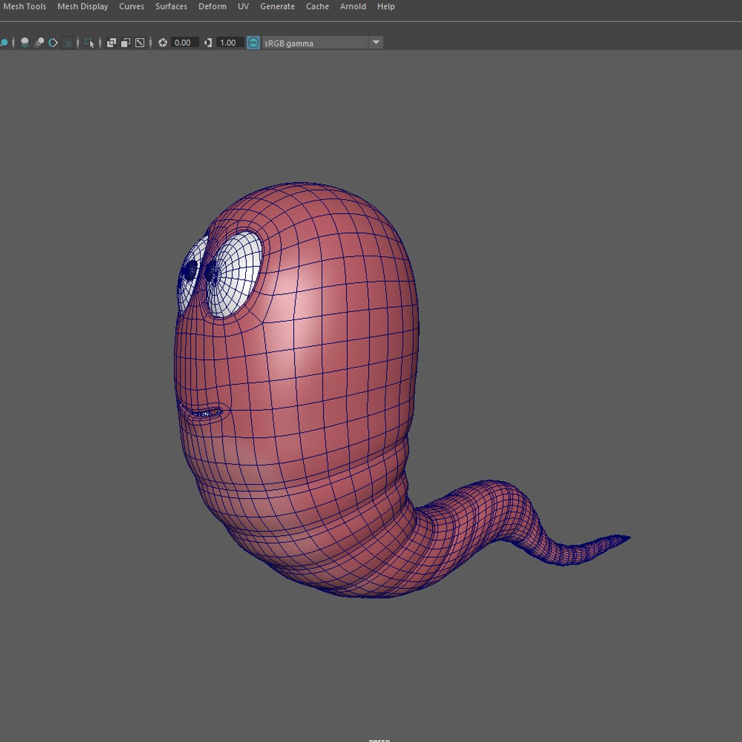 3D Worm Cartoon - TurboSquid 1675830