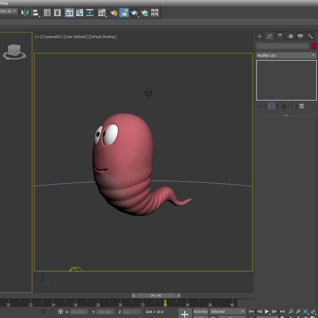 3D Worm Cartoon - TurboSquid 1675830