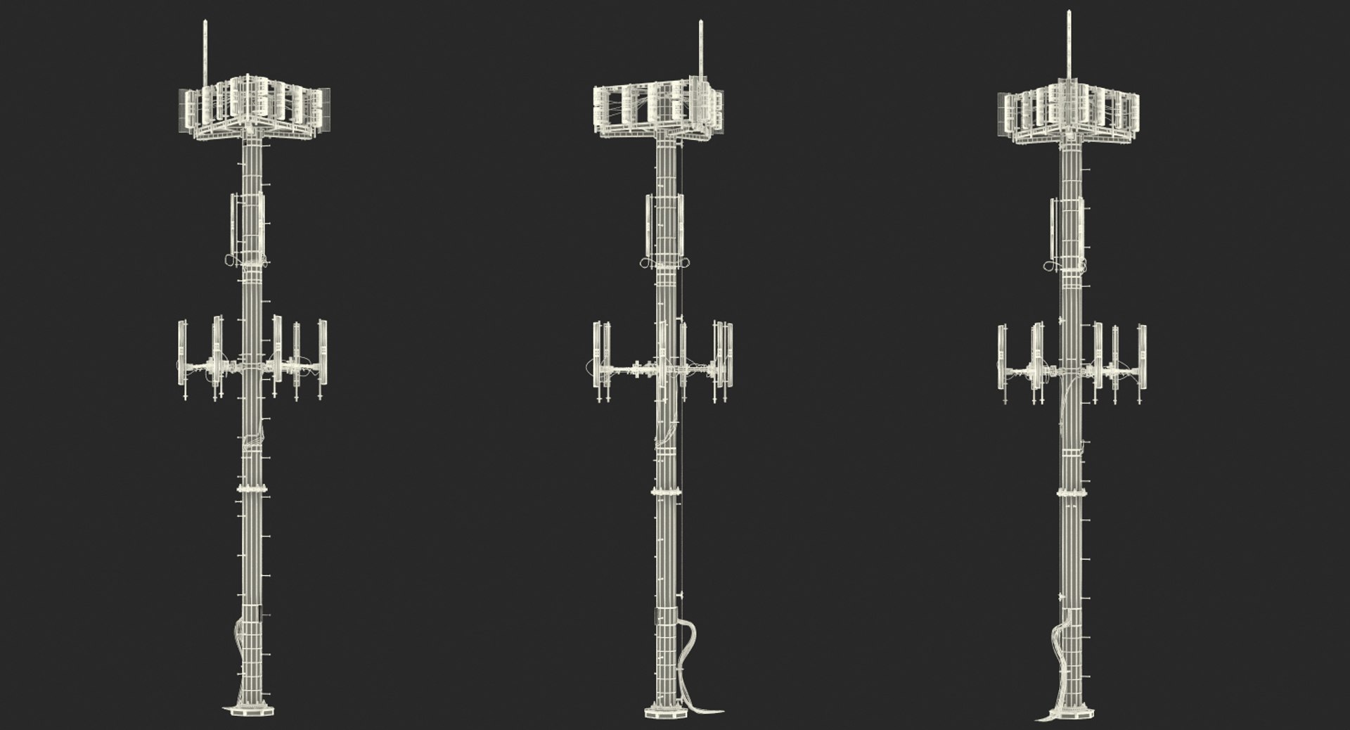 Cell Tower 3D - TurboSquid 1219166