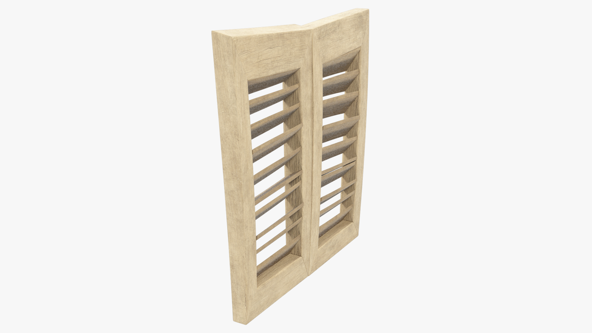 Stylized shutters window 3D - TurboSquid 1684303