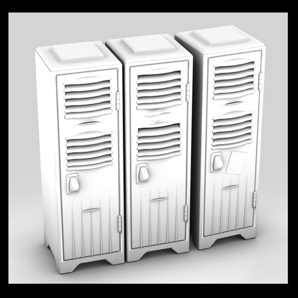 3ds max metal locker
