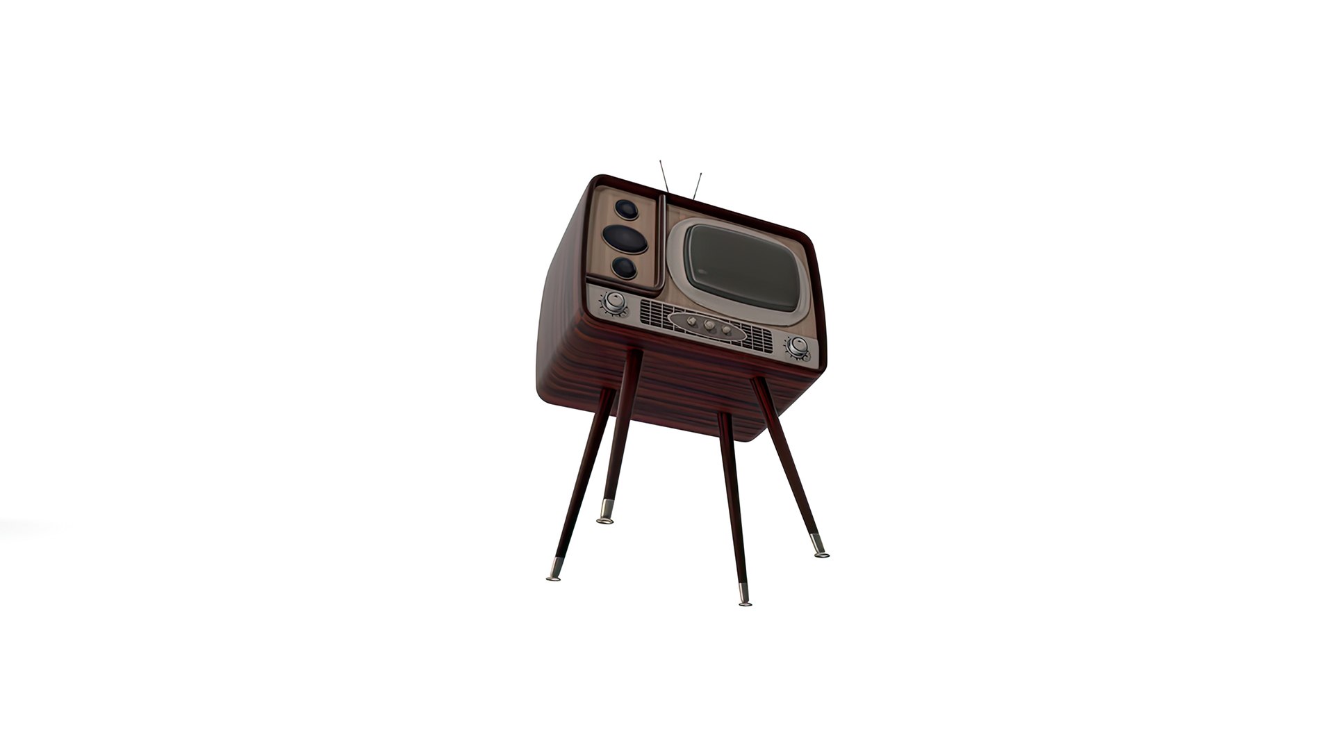 Vintage Analog TV 3D Model - TurboSquid 2185896