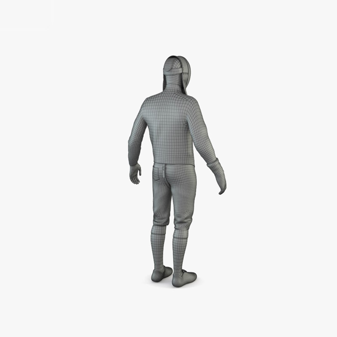 Fencer person human 3D model - TurboSquid 1674838