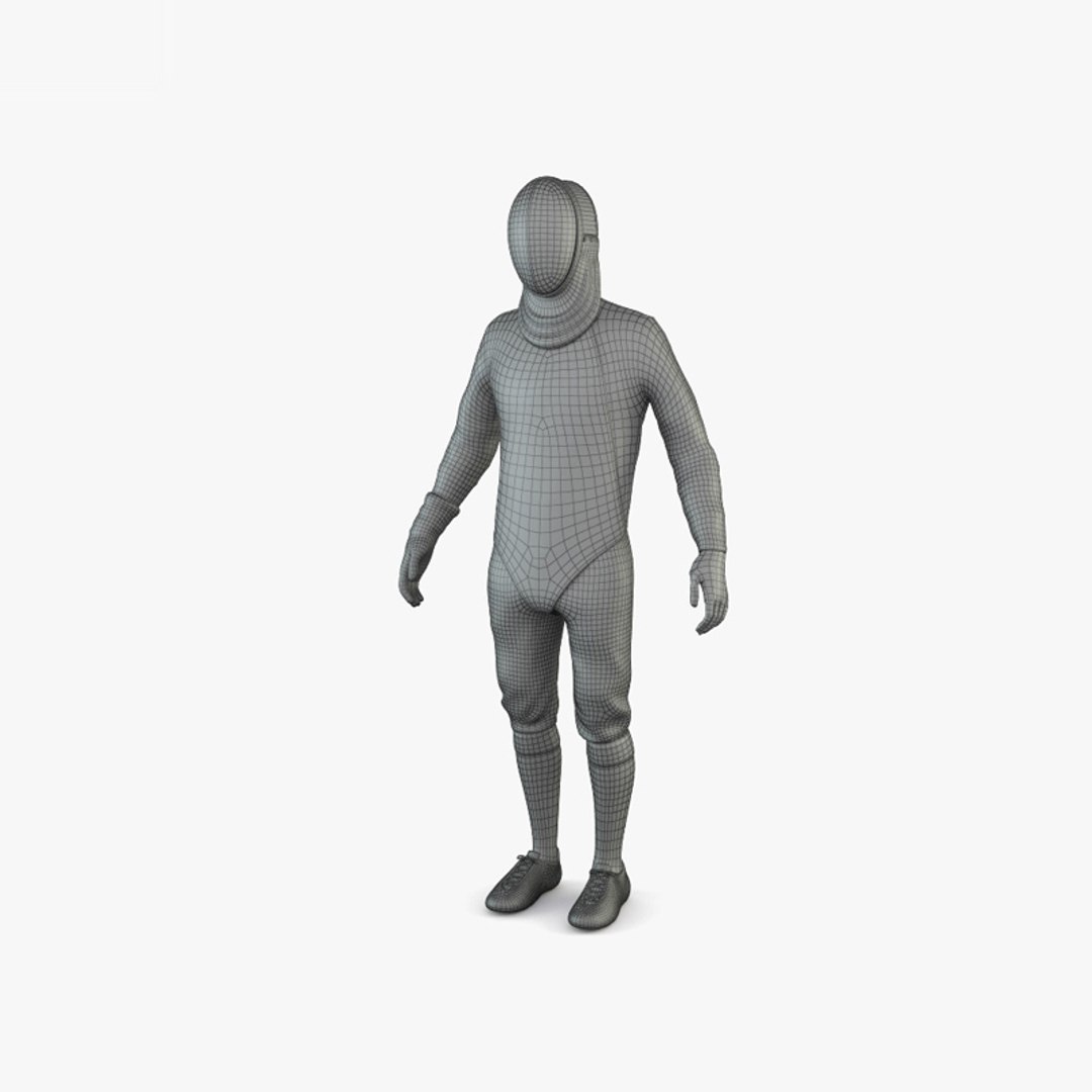 Fencer person human 3D model - TurboSquid 1674838