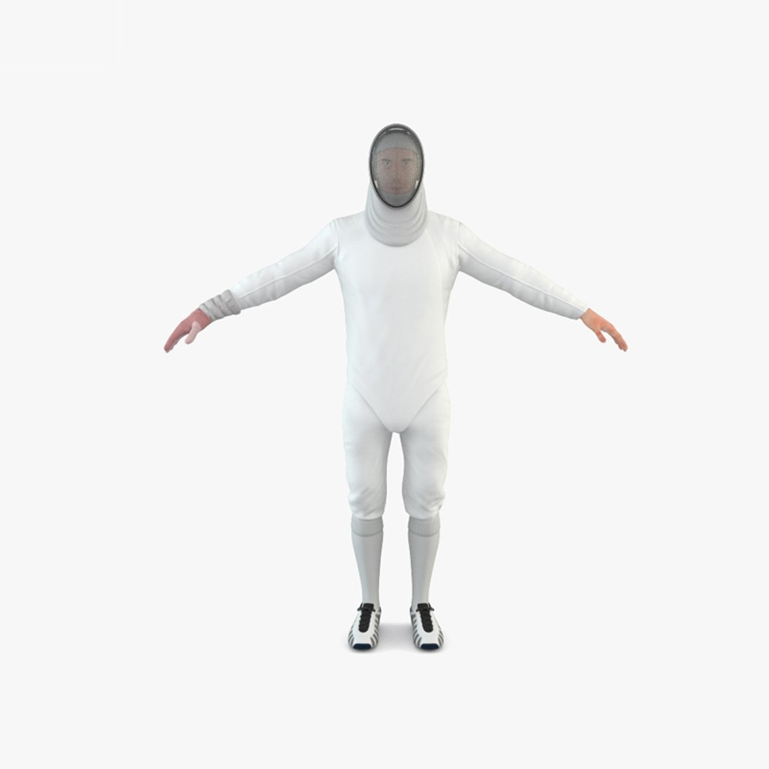 Fencer person human 3D model - TurboSquid 1674838