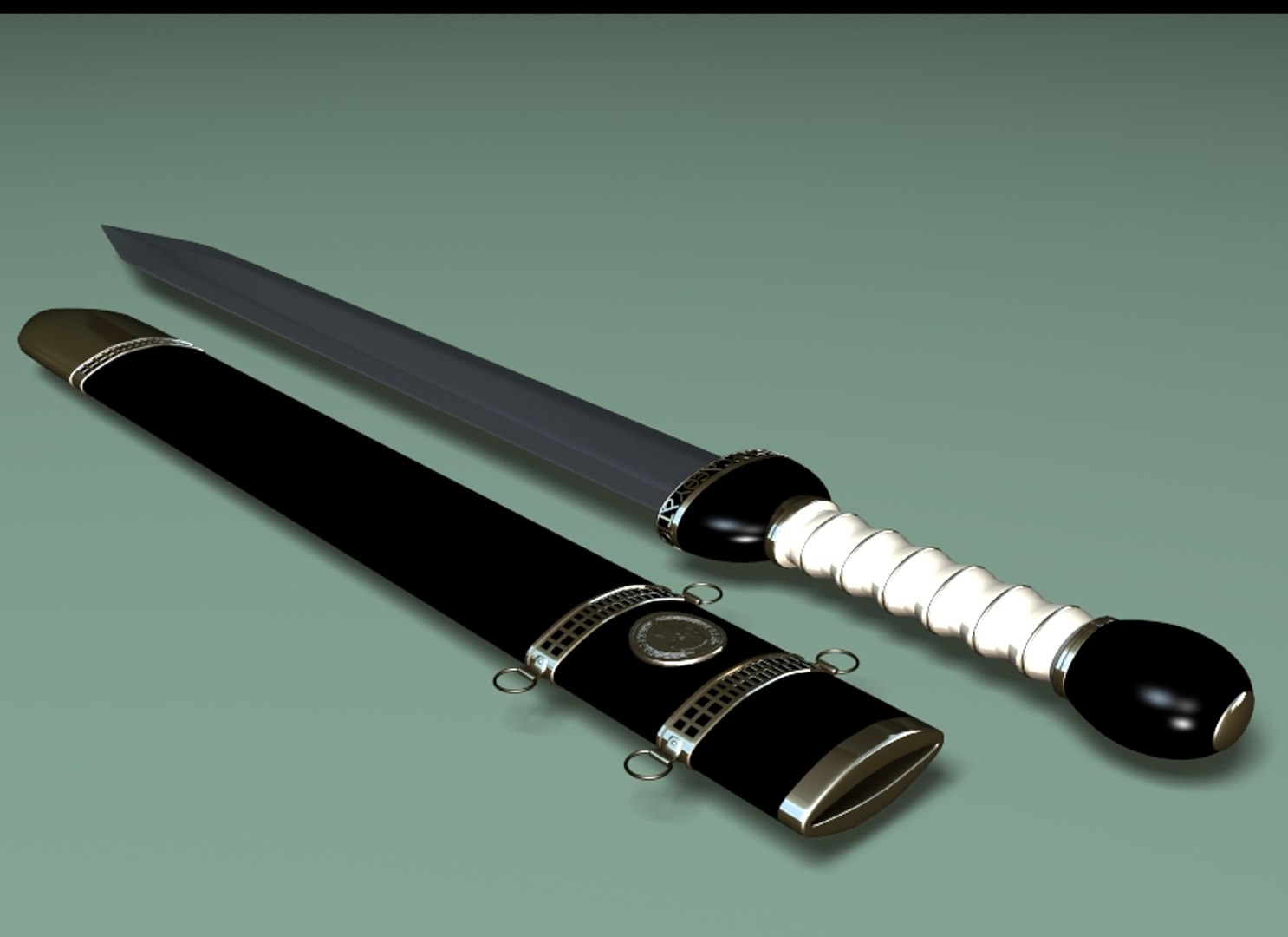 3d Model Of Roman Gladius Sword
