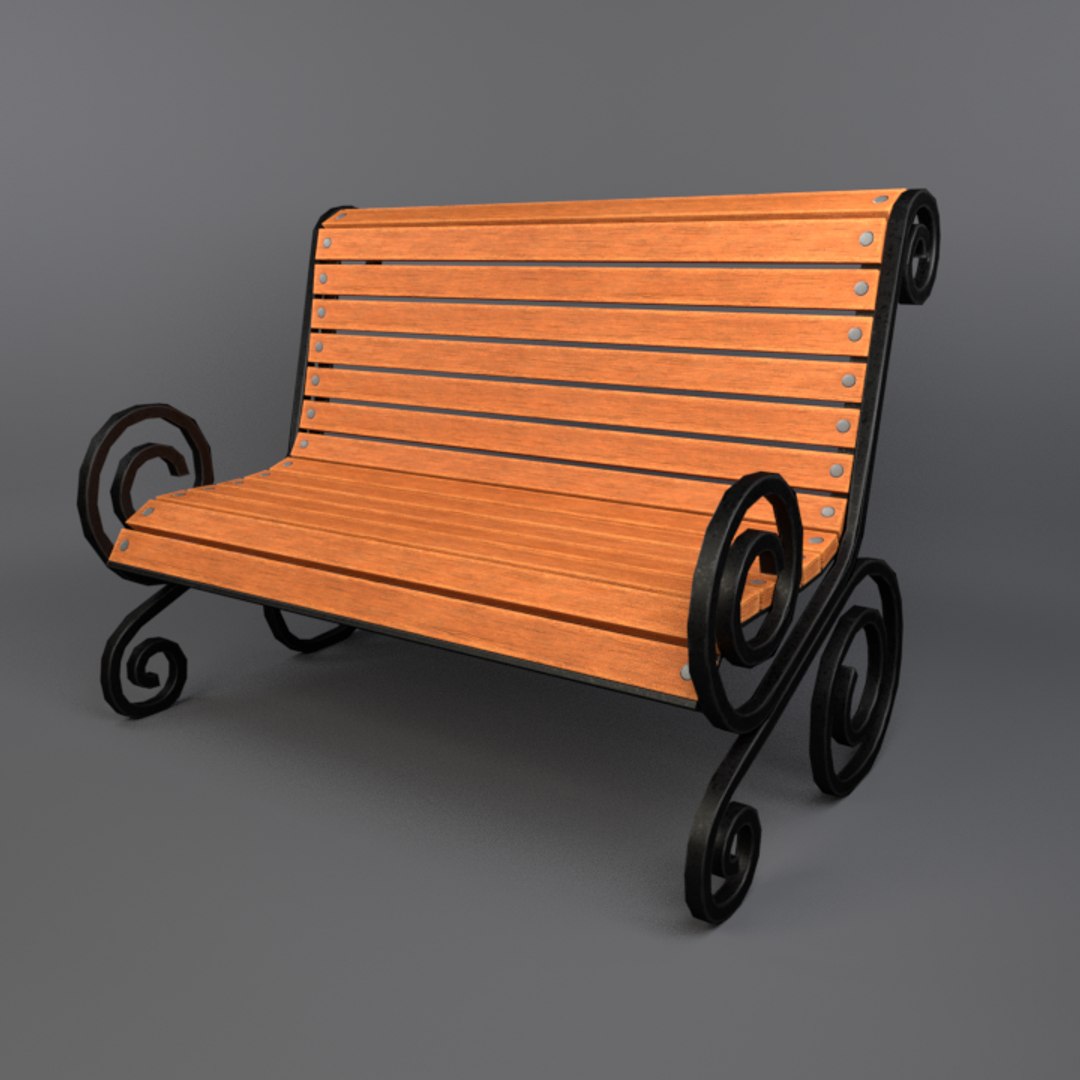 3D bench ready props model - TurboSquid 1423061