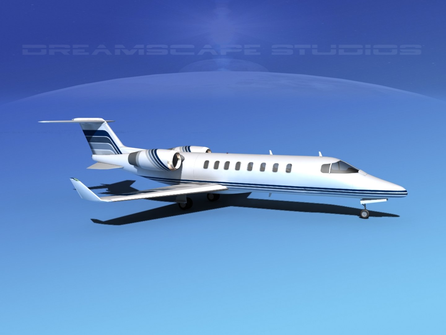 Bombardier Lear Jet 45 3d Model