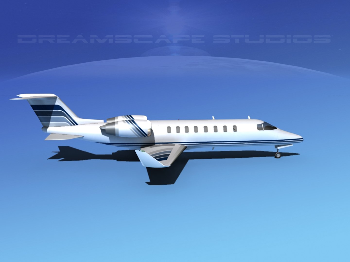 Bombardier Lear Jet 45 3d Model