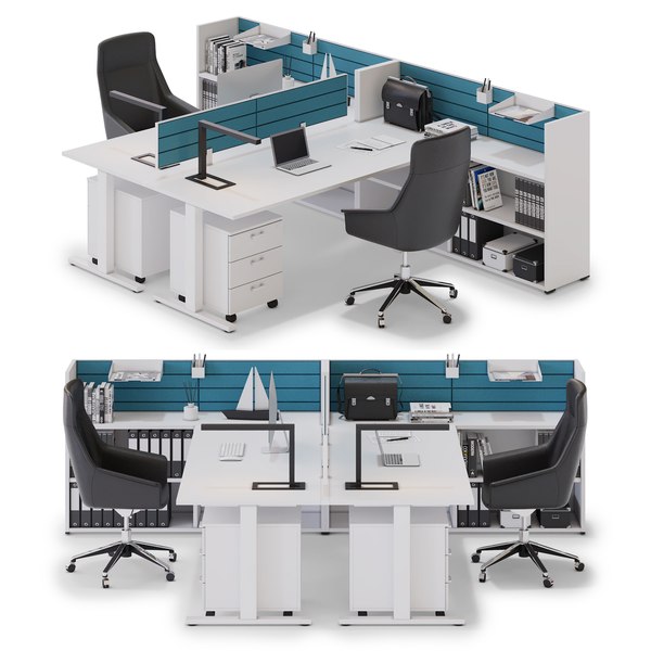 Office workspace las 3D model - TurboSquid 1444570
