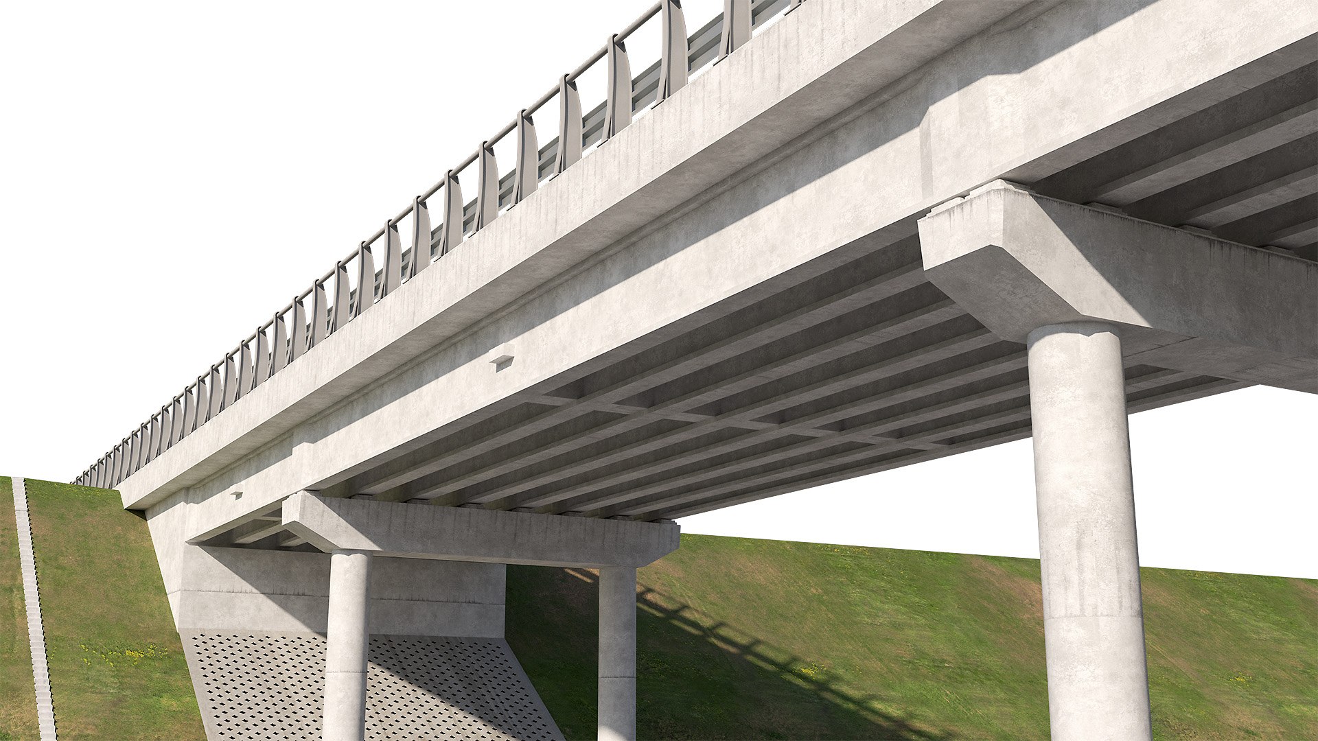 Road Bridge One Lane 01 Model - TurboSquid 2330429