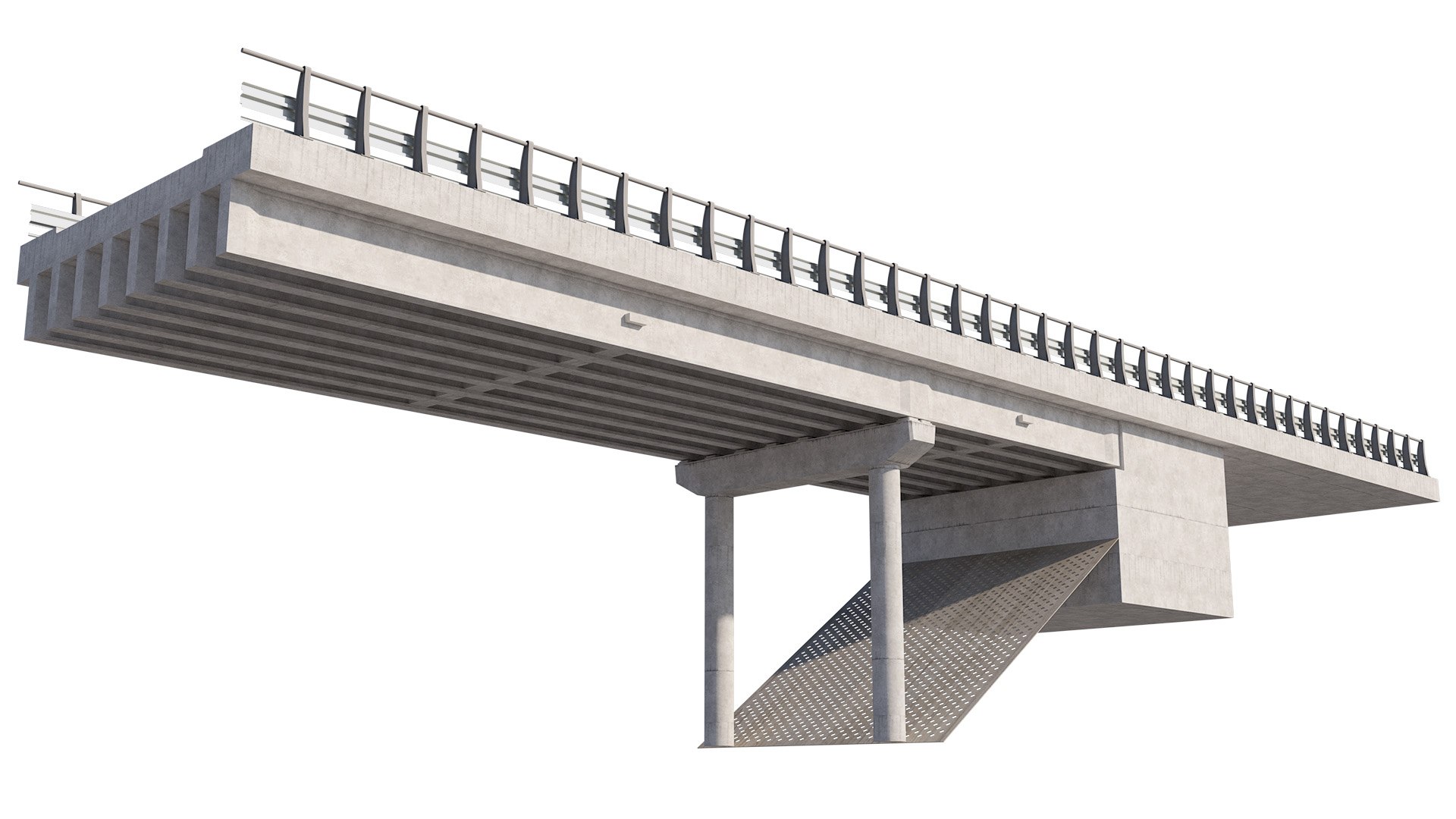 Road Bridge One Lane 01 Model - TurboSquid 2330429