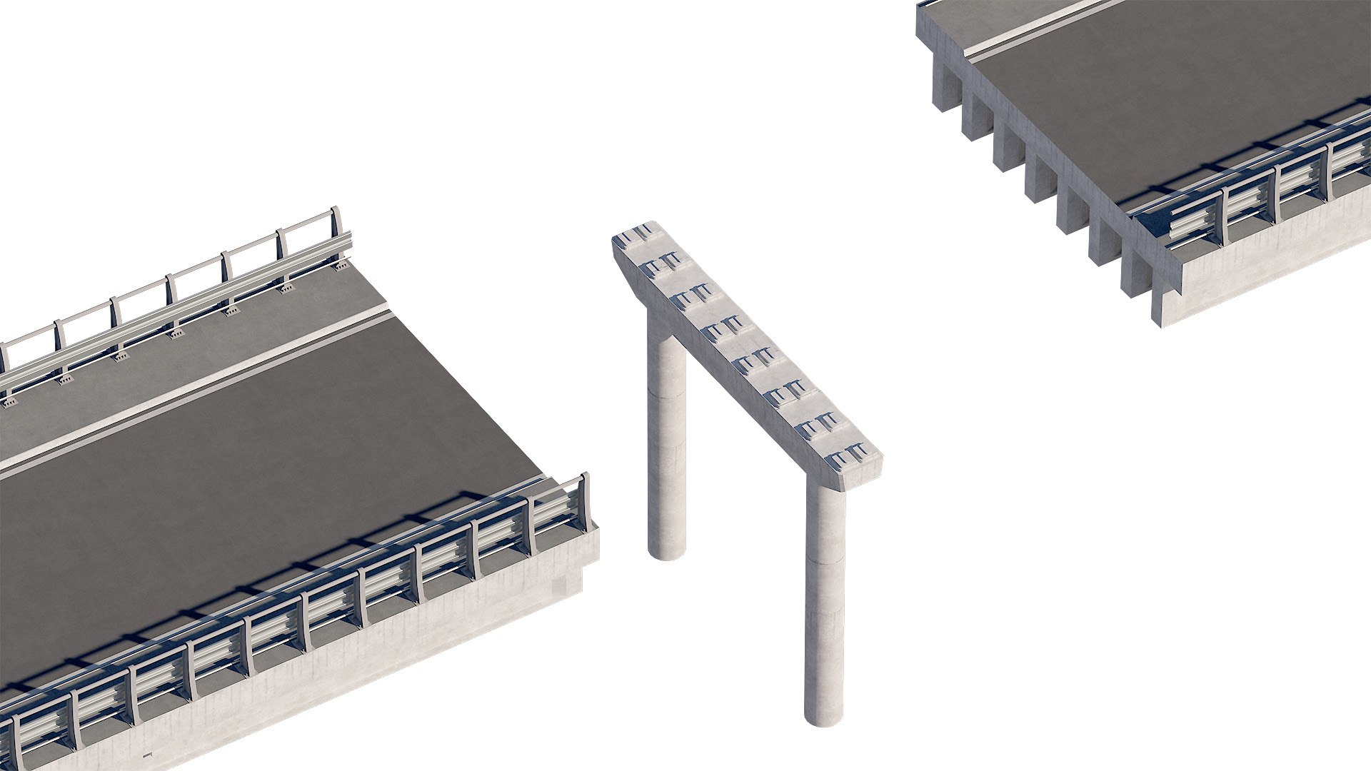 Road Bridge One Lane 01 Model - TurboSquid 2330429