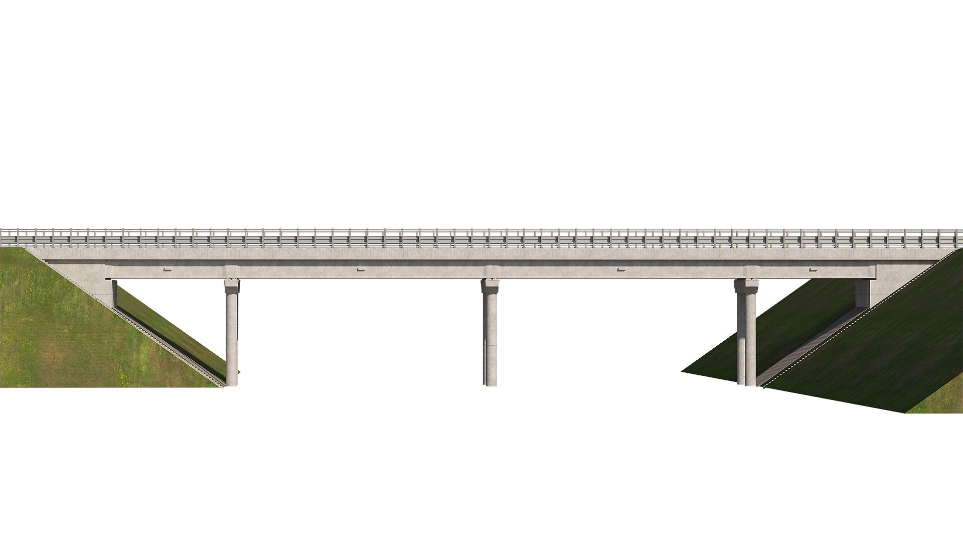 Road Bridge One Lane 01 Model - TurboSquid 2330429