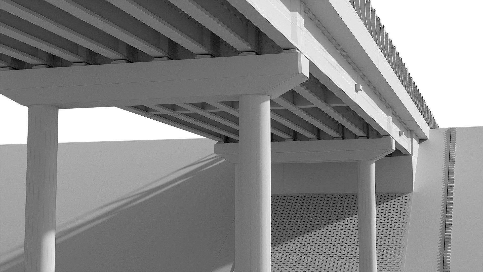 Road Bridge One Lane 01 Model - TurboSquid 2330429