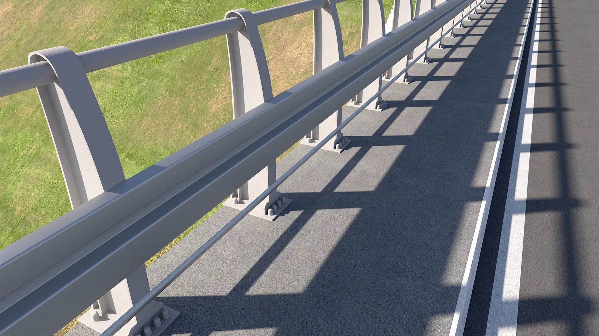 Road Bridge One Lane 01 Model - TurboSquid 2330429