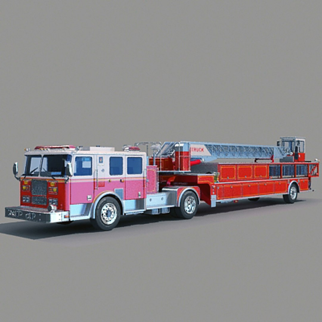 Tractor-drawn Aerials 3d Model