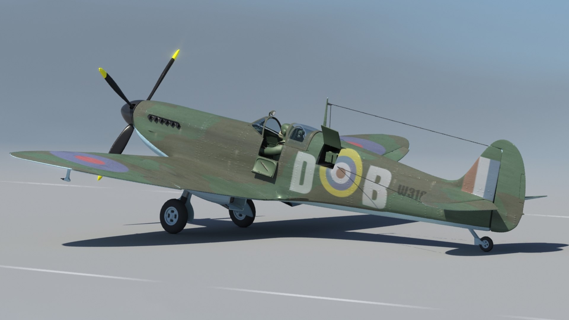 Spitfire Supermarine Model - TurboSquid 1149932