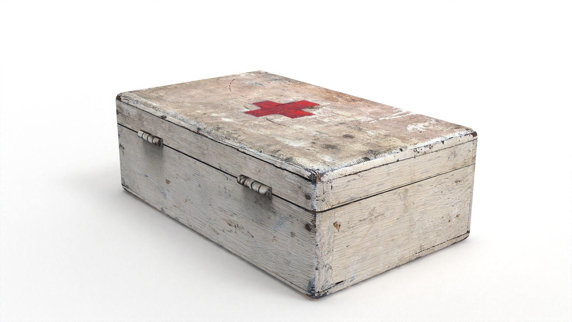 3D Old Wooden Medical Box Model - TurboSquid 1742267