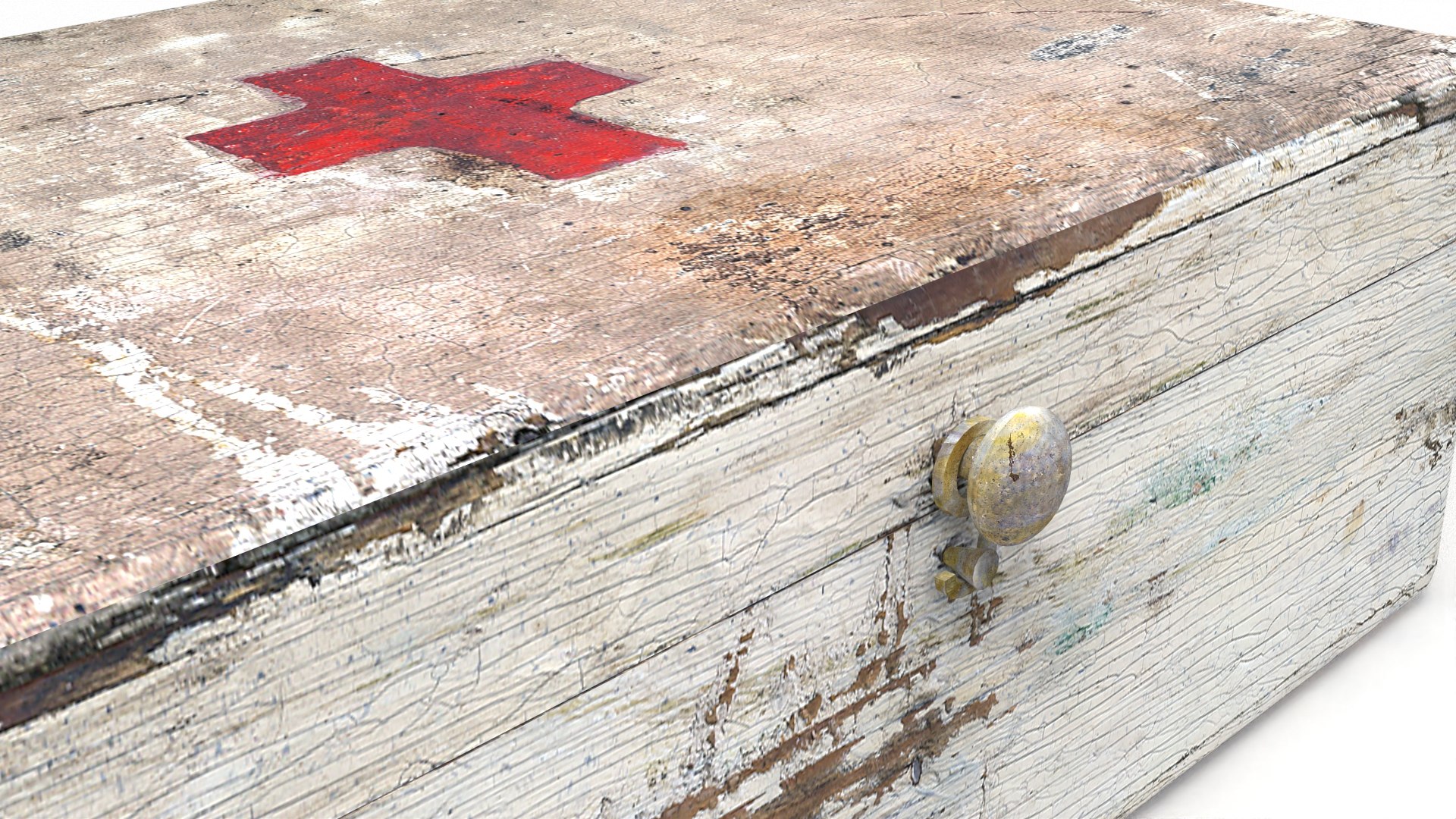 3D Old Wooden Medical Box Model - TurboSquid 1742267