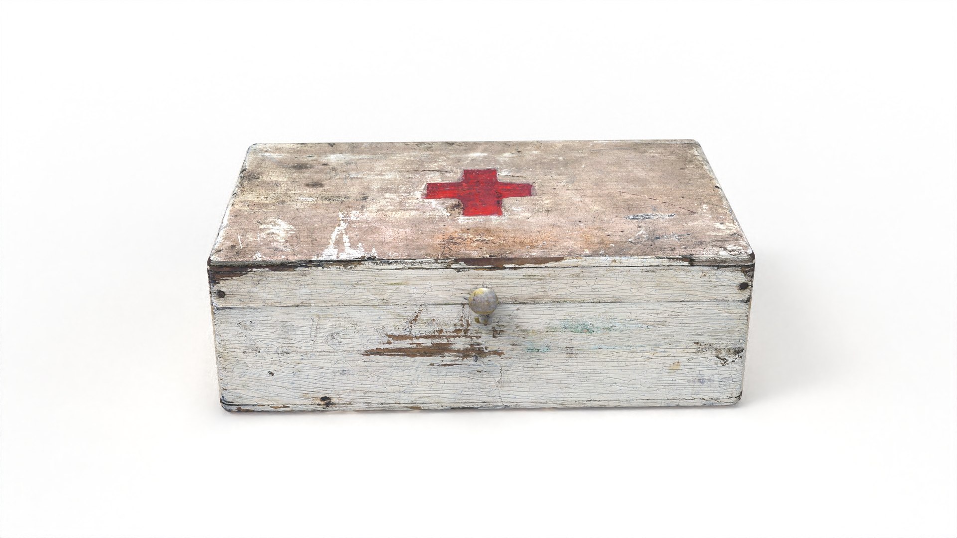 3D Old Wooden Medical Box Model - TurboSquid 1742267