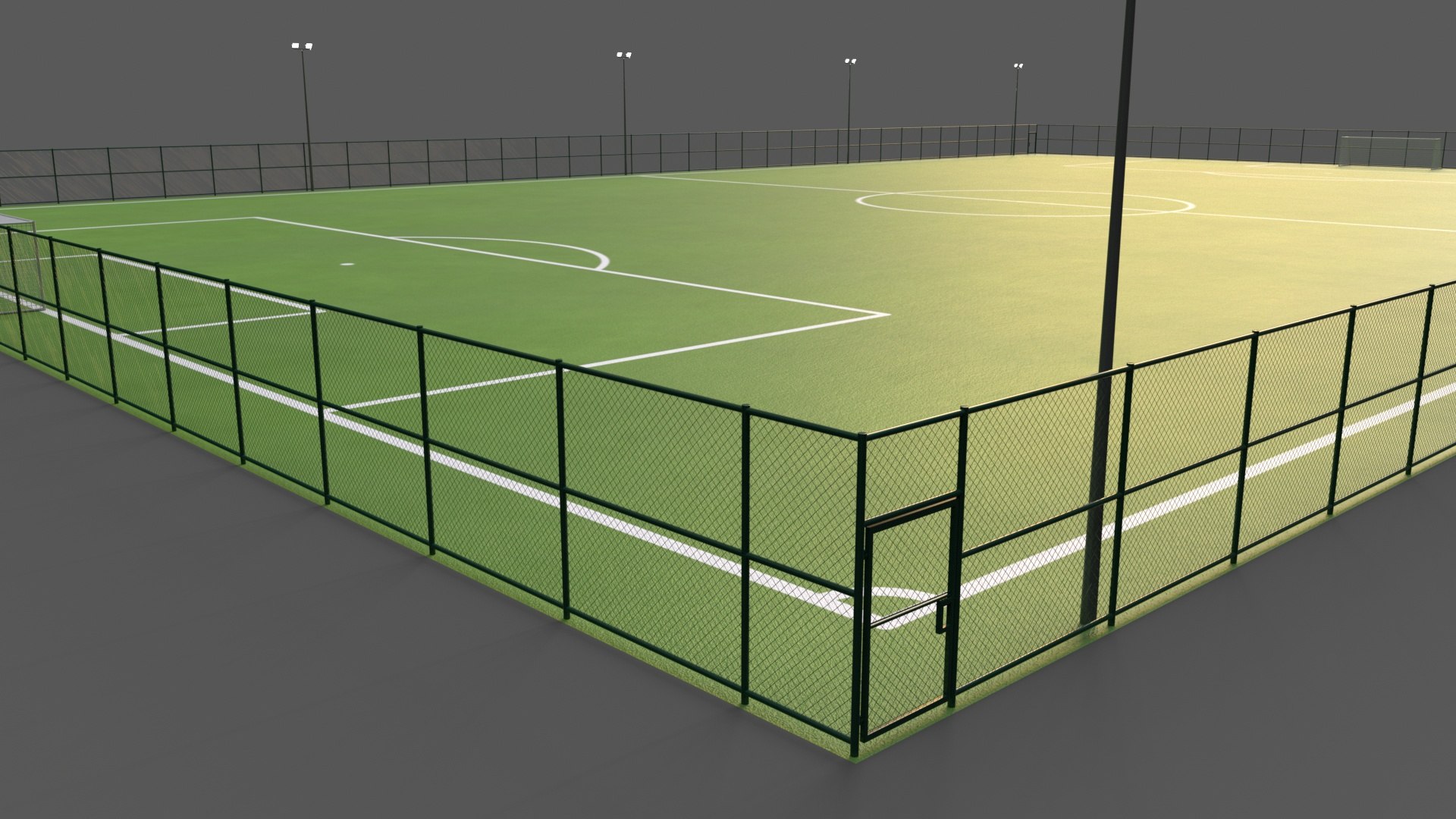 PBR Modular Outdoor Soccer and Football Field 3D model - TurboSquid 1956662