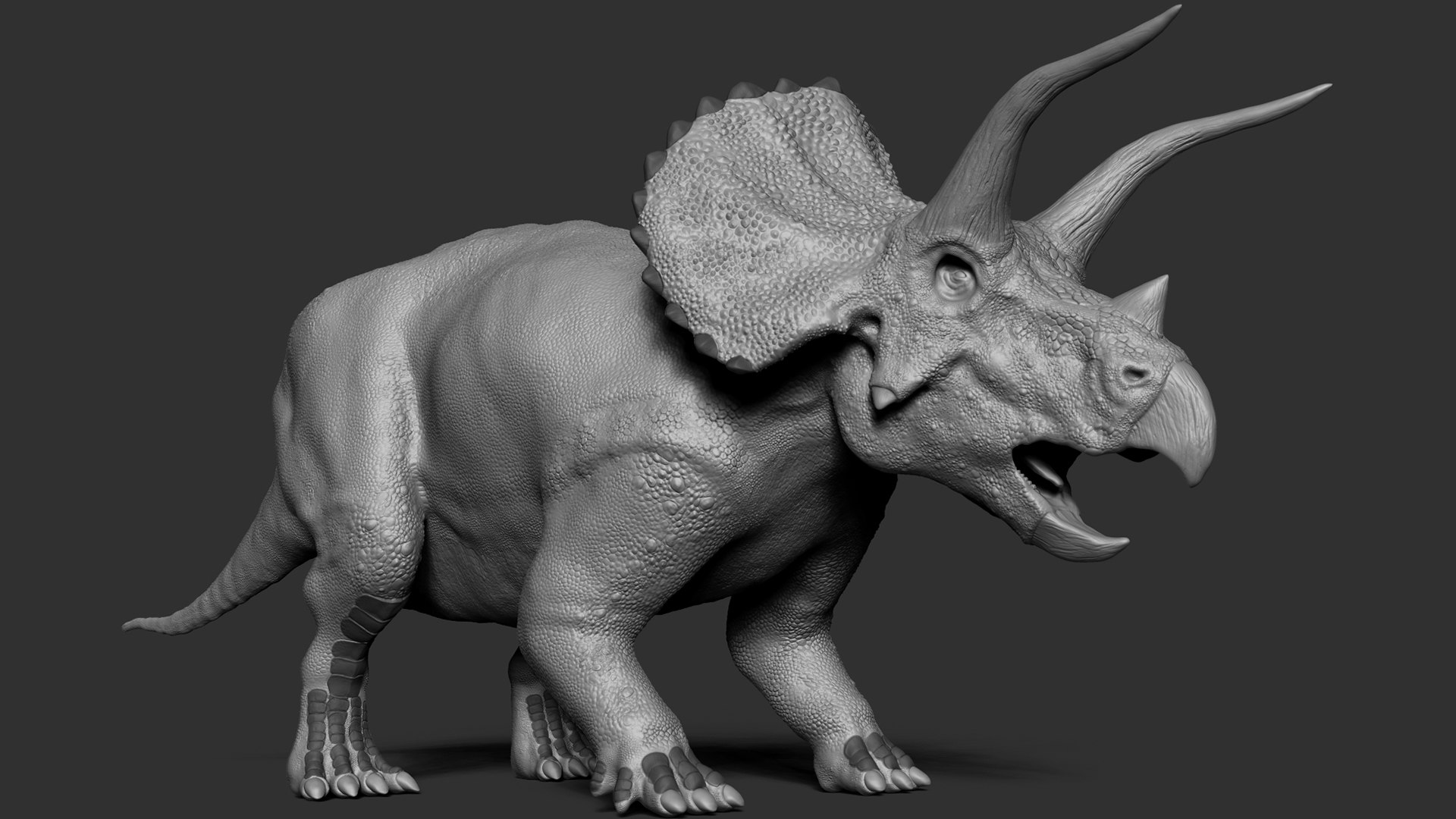 Triceratops Sculpt Project 3D - TurboSquid 1970049