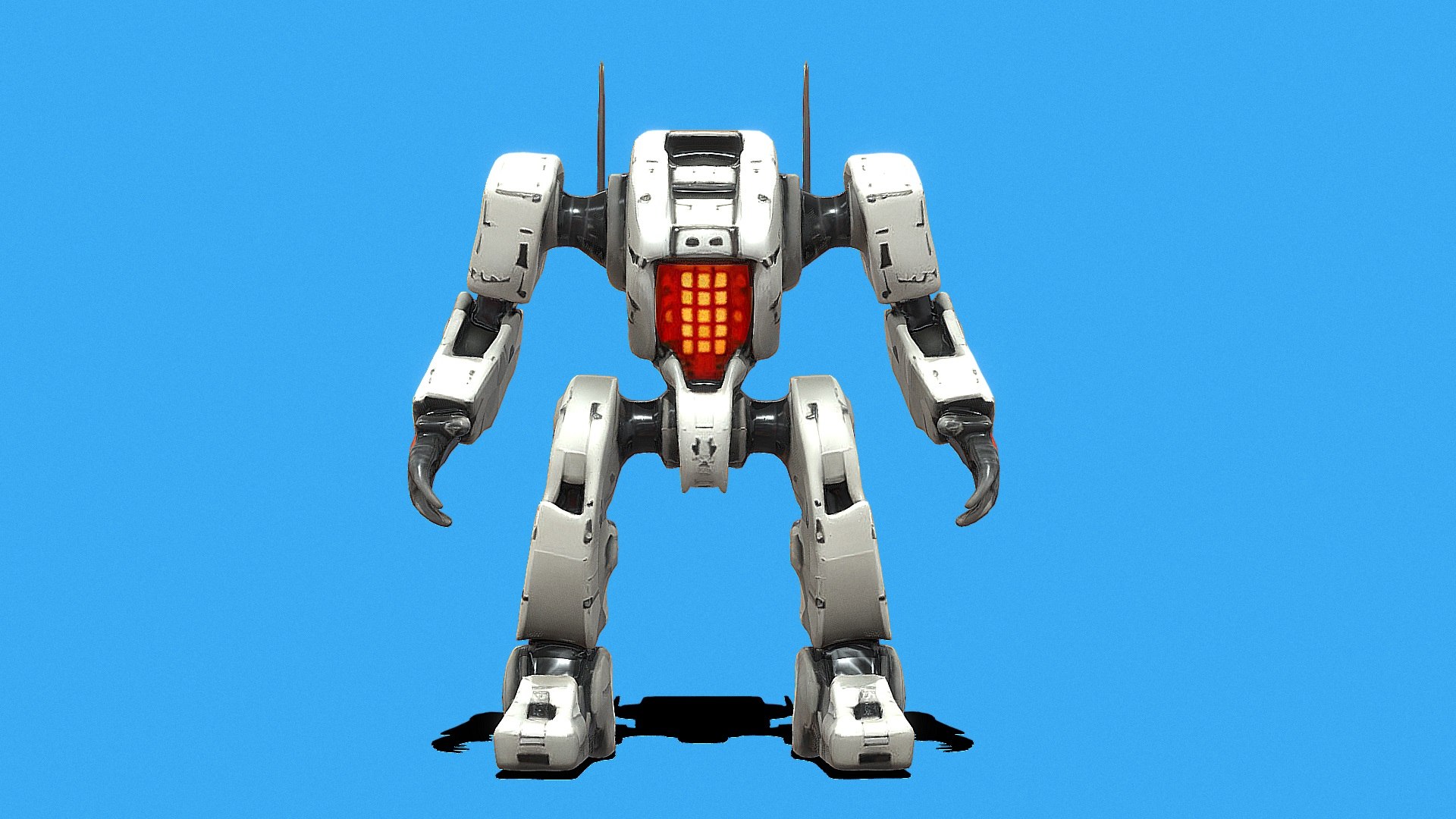 Cyberpunk Robot PBR Low Poly 3D Model 3D Model - TurboSquid 2306304