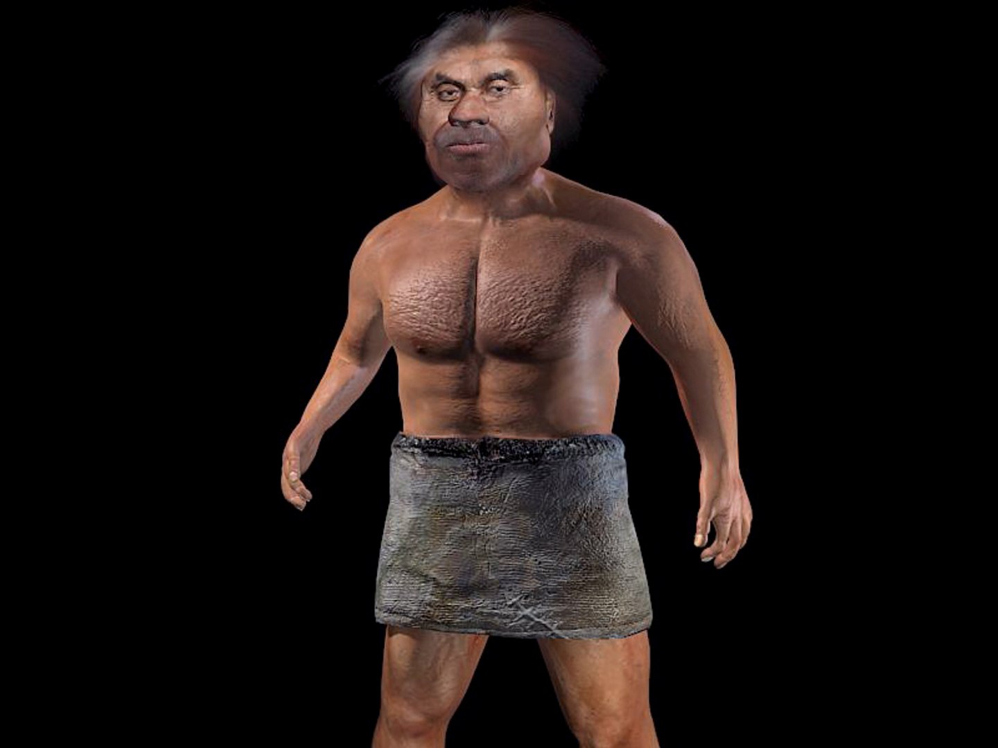 3d Neanderthal Man Model